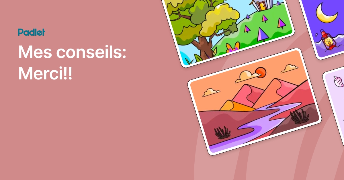 Mes conseils: Merci!!