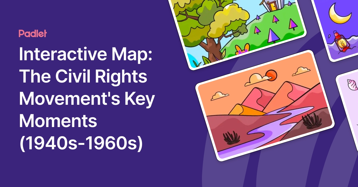 Interactive Map: The Civil Rights Movement's Key Moments (1940s-1960s)