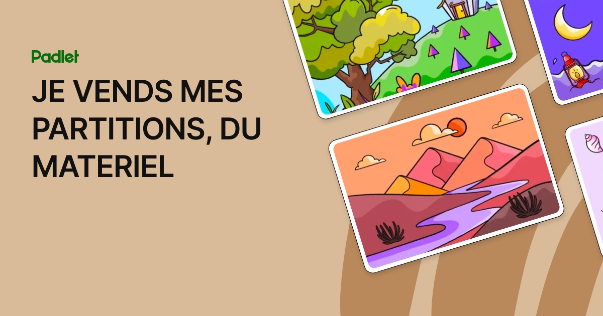 JE VENDS MES PARTITIONS, DU MATERIEL