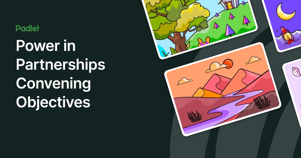 Power in Partnerships Convening Objectives