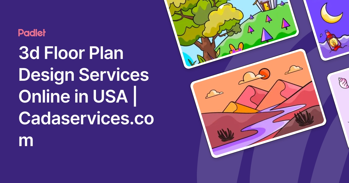 3d Floor Plan Design Services Online in USA | Cadaservices.com