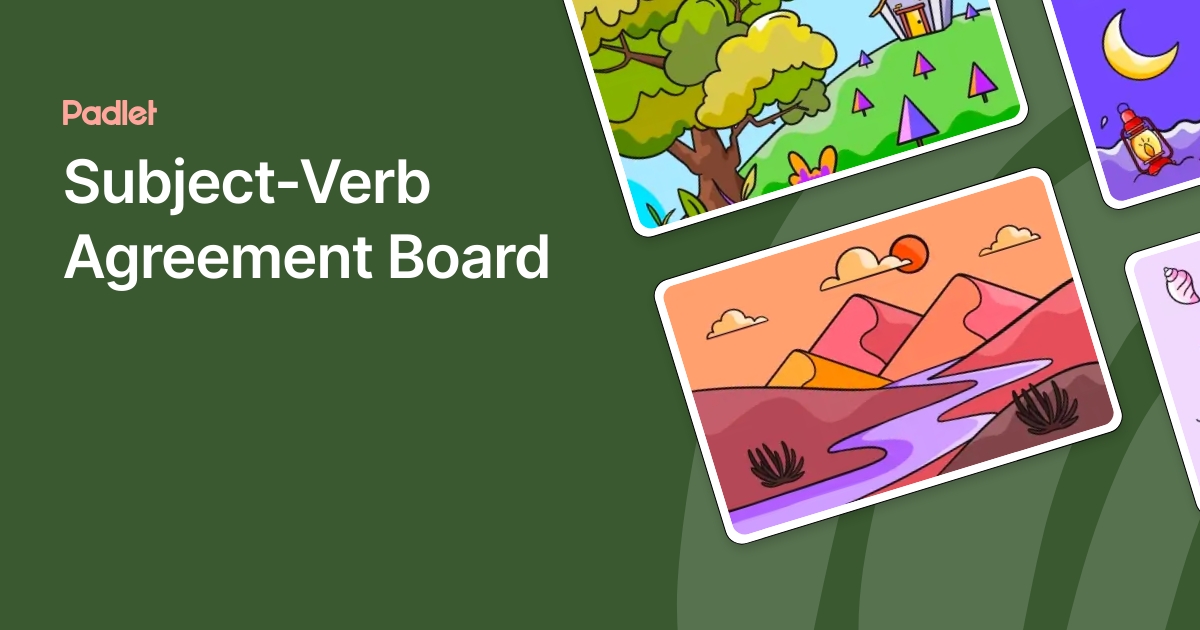 Subject-Verb Agreement Board