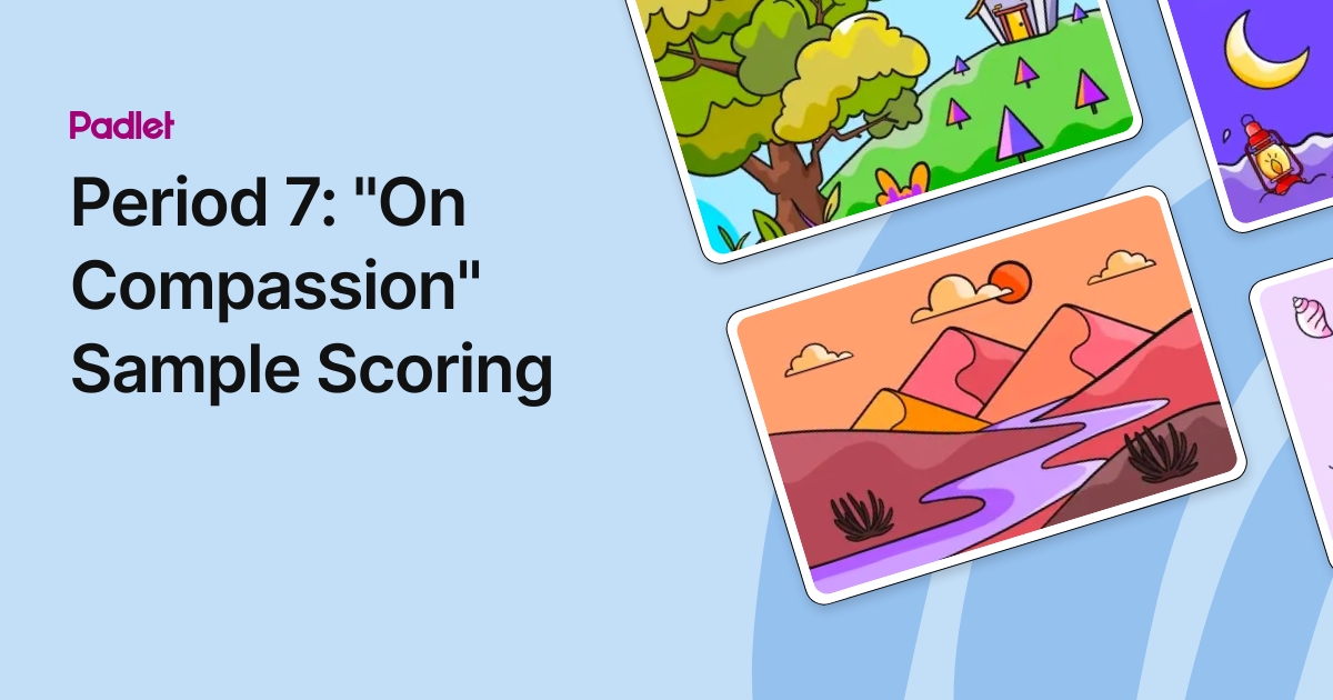 Period 7: "On Compassion" Sample Scoring