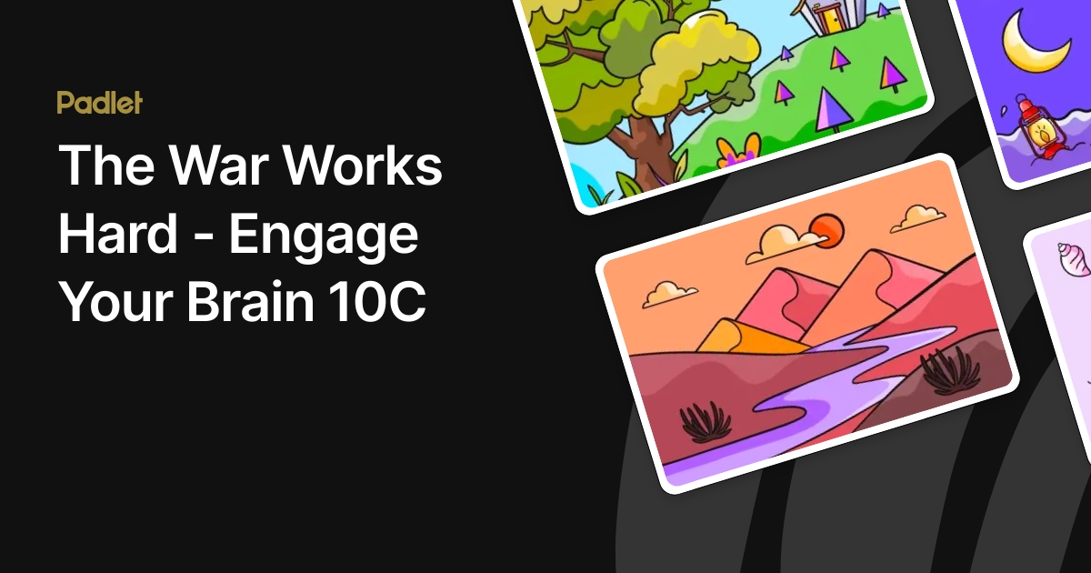 The War Works Hard - Engage Your Brain 10C