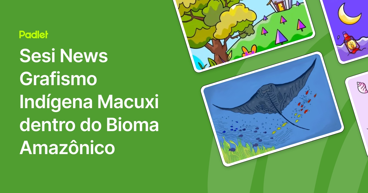 Sesi News Grafismo Indígena Macuxi dentro do Bioma Amazônico