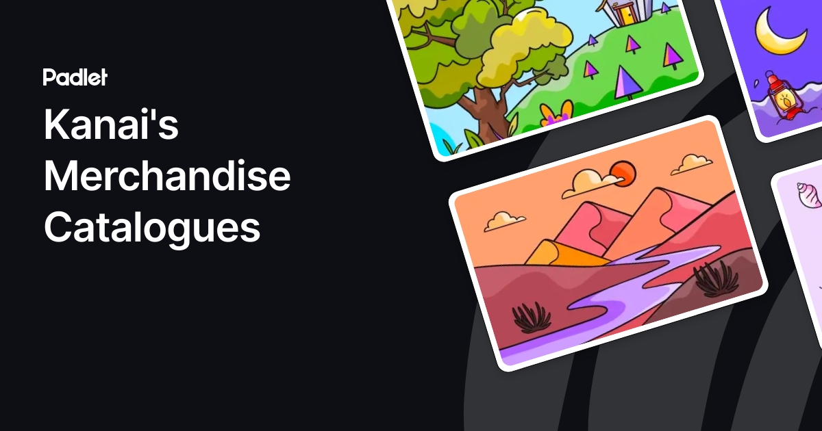 Kanai's Merchandise Catalogues