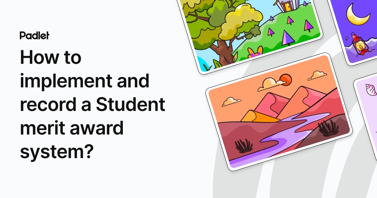 How to implement and record a Student merit award system?