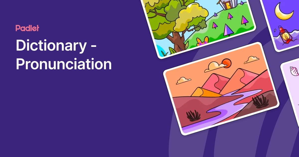 Dictionary - Pronunciation