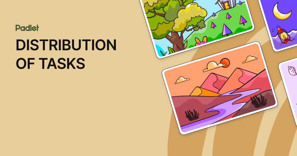 DISTRIBUTION OF TASKS