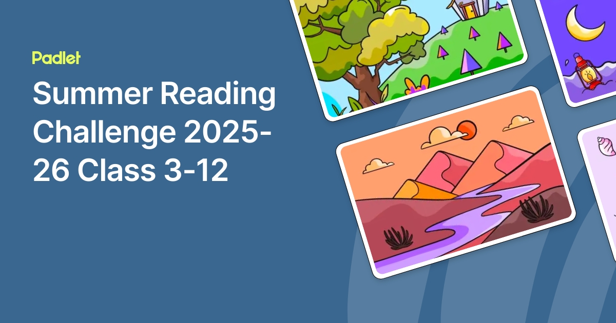 Summer Reading Challenge 2025-26 Class 3-12
