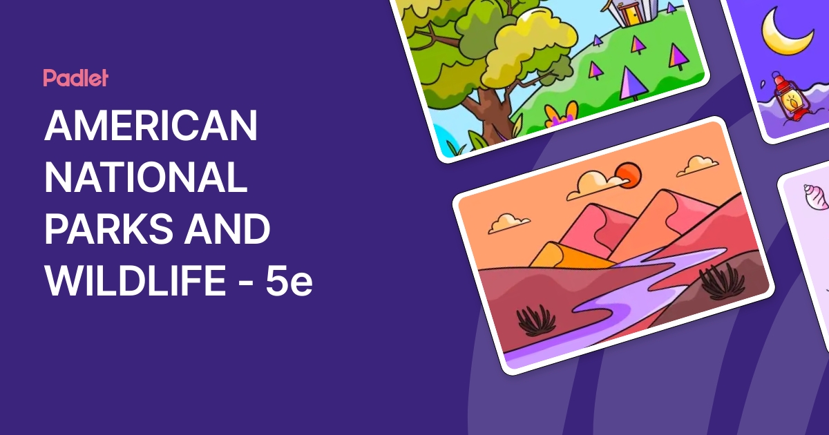 AMERICAN NATIONAL PARKS AND WILDLIFE - 5e