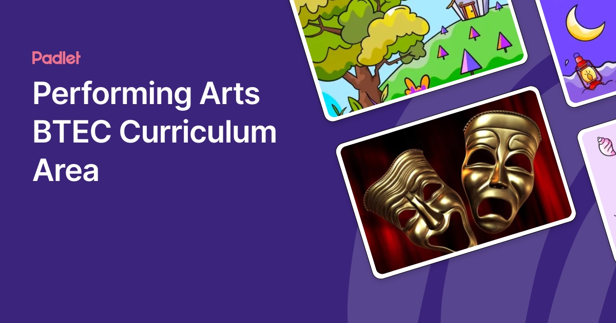 Performing Arts BTEC Curriculum Area