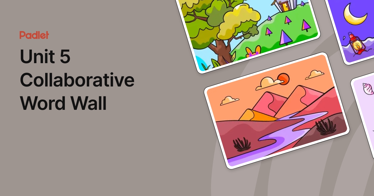 Unit 5 Collaborative Word Wall