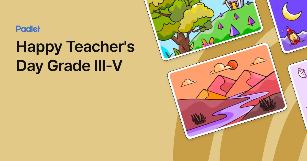 Happy Teacher's Day Grade III-V