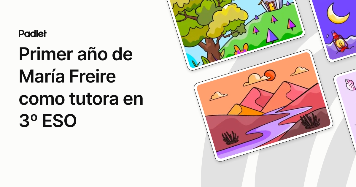 Primer año de María Freire como tutora en 3º ESO