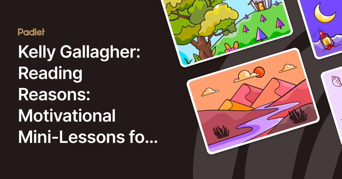 Kelly Gallagher: Reading Reasons: Motivational Mini-Lessons for Middle ...