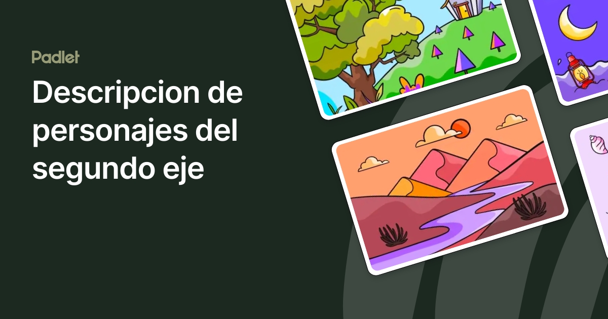 Descripcion de personajes del segundo eje