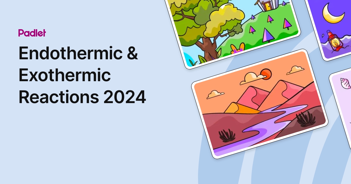 Endothermic & Exothermic Reactions 2024