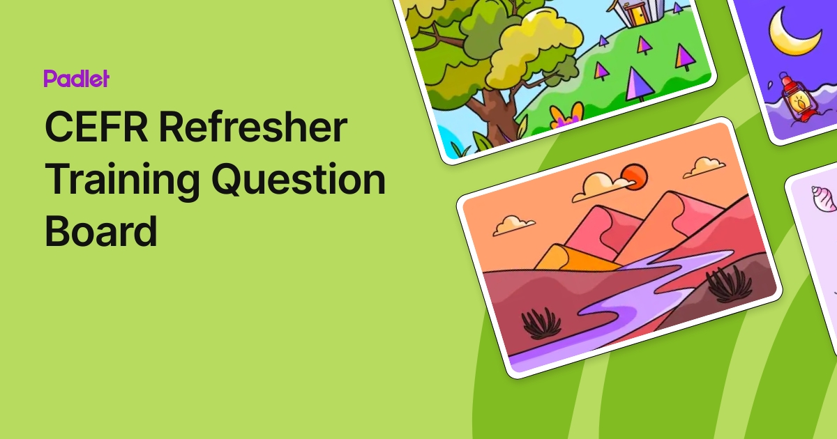 CEFR Refresher Training Question Board