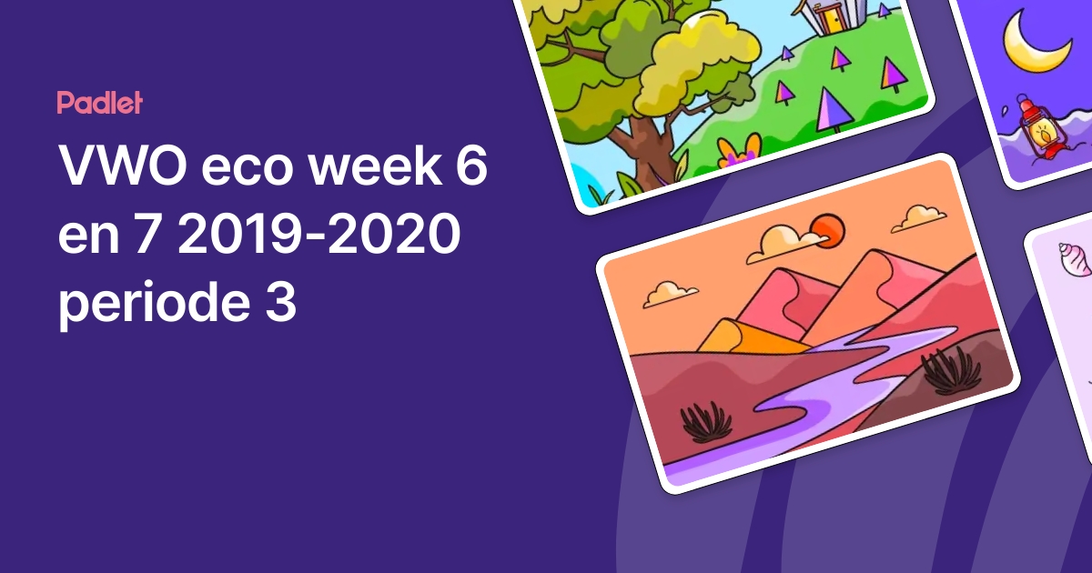 VWO eco week 6 en 7 2019-2020 periode 3