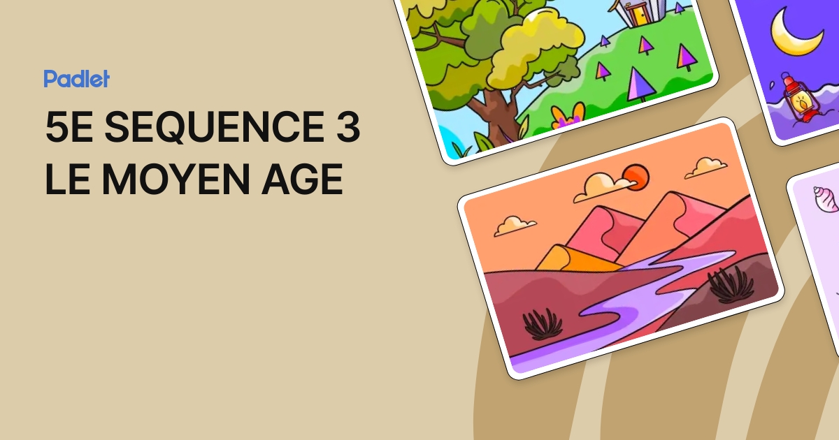 5E SEQUENCE 3 LE MOYEN AGE