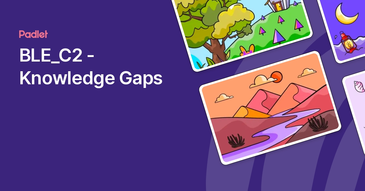 BLE_C2 - Knowledge Gaps