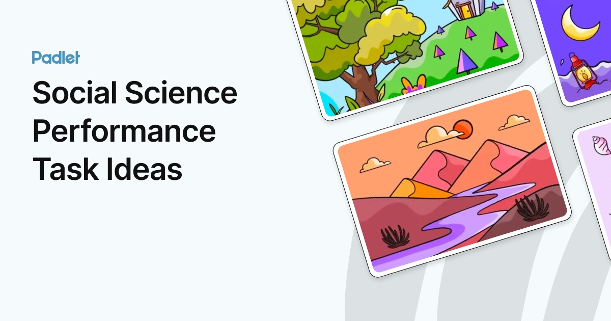 Social Science Performance Task Ideas