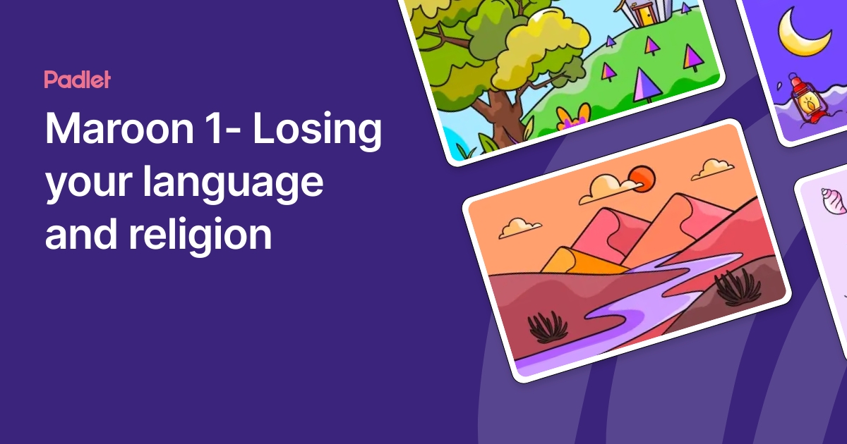 Maroon 1- Losing your language and religion