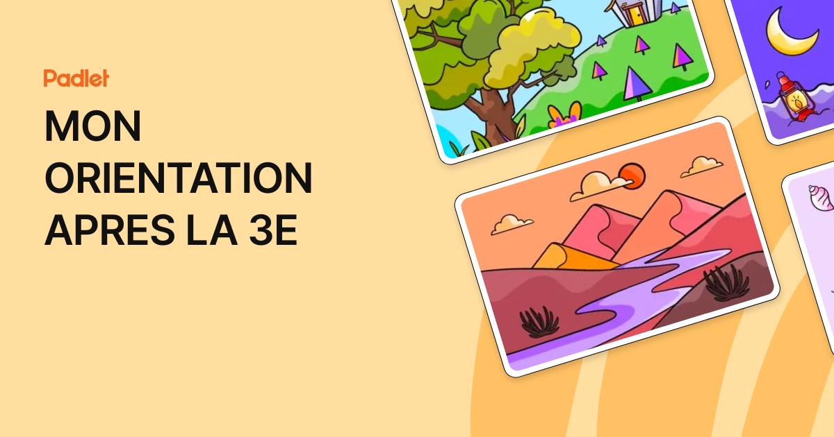 MON ORIENTATION APRES LA 3E