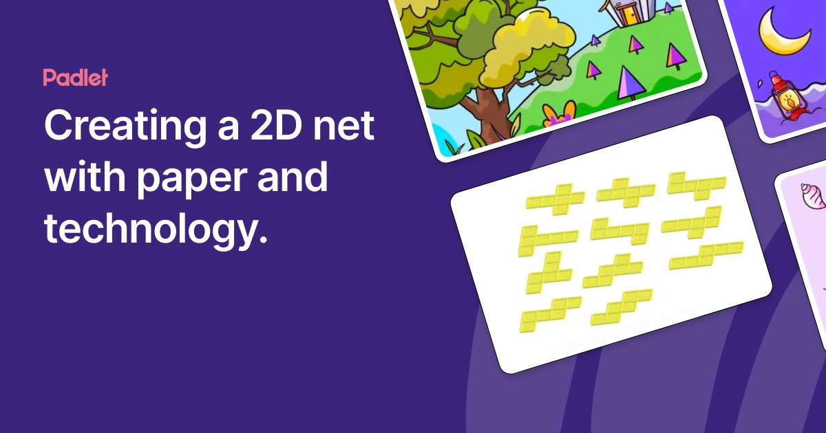 Creating a 2D net with paper and technology.