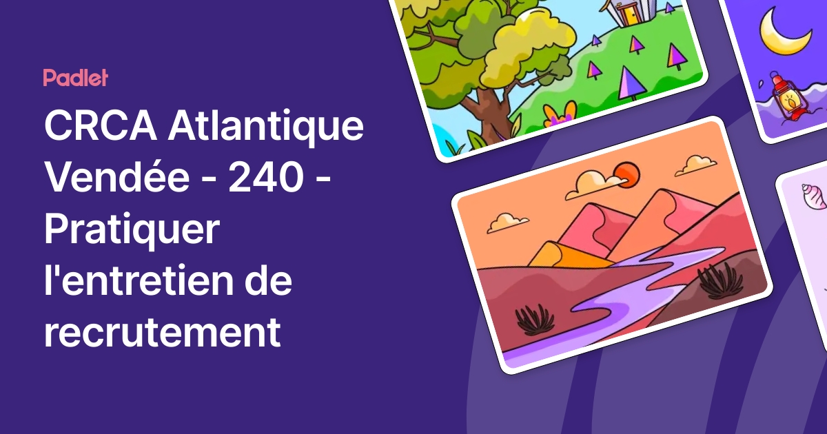 CRCA Atlantique Vendée - 240 - Pratiquer l'entretien de recrutement