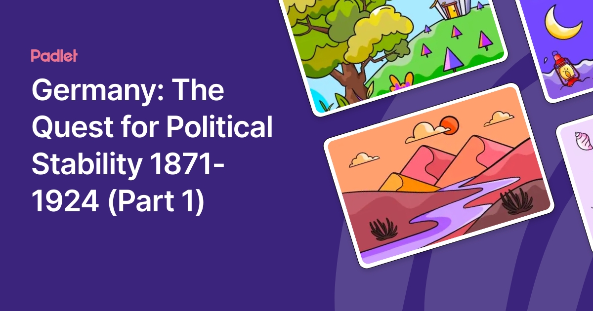 Germany: The Quest for Political Stability 1871-1924 (Part 1)