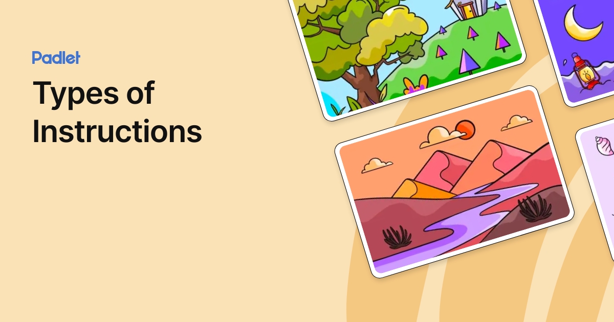 Types of Instructions