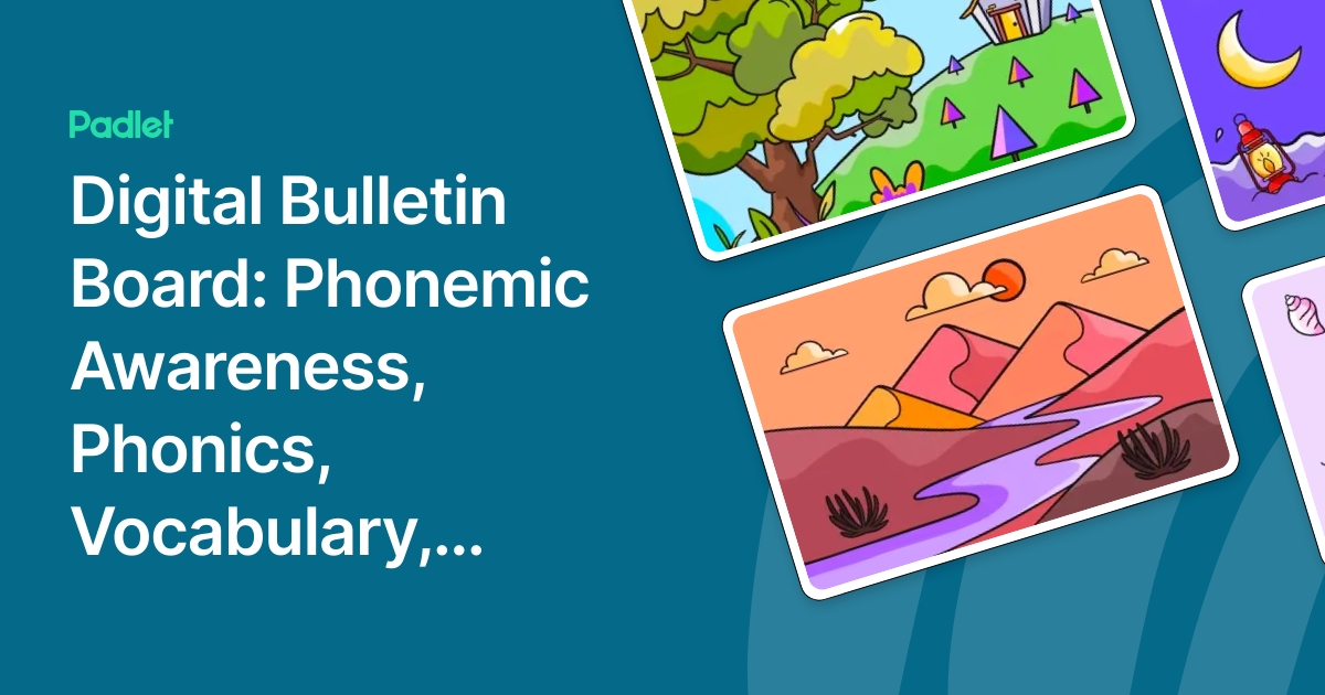 Digital Bulletin Board: Phonemic Awareness, Phonics, Vocabulary ...