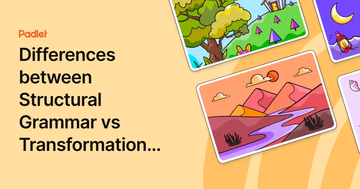 Differences between Structural Grammar vs Transformational/Generative ...