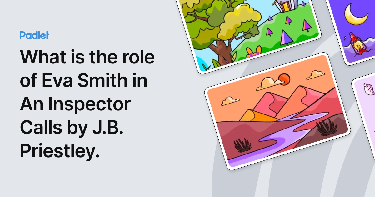 What is the role of Eva Smith in An Inspector Calls by J.B. Priestley.