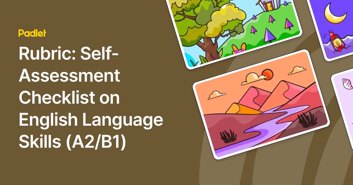 Rubric: Self-Assessment Checklist on English Language Skills (A2/B1)