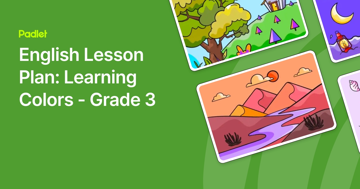 English Lesson Plan: Learning Colors - Grade 3
