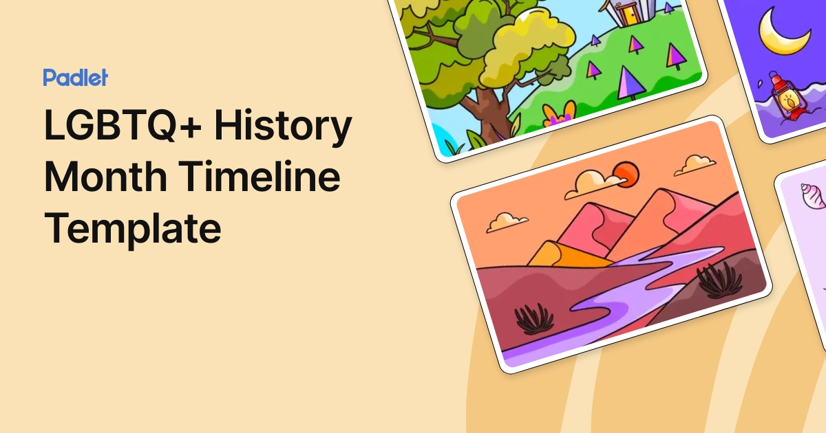 LGBTQ+ History Month Timeline Template