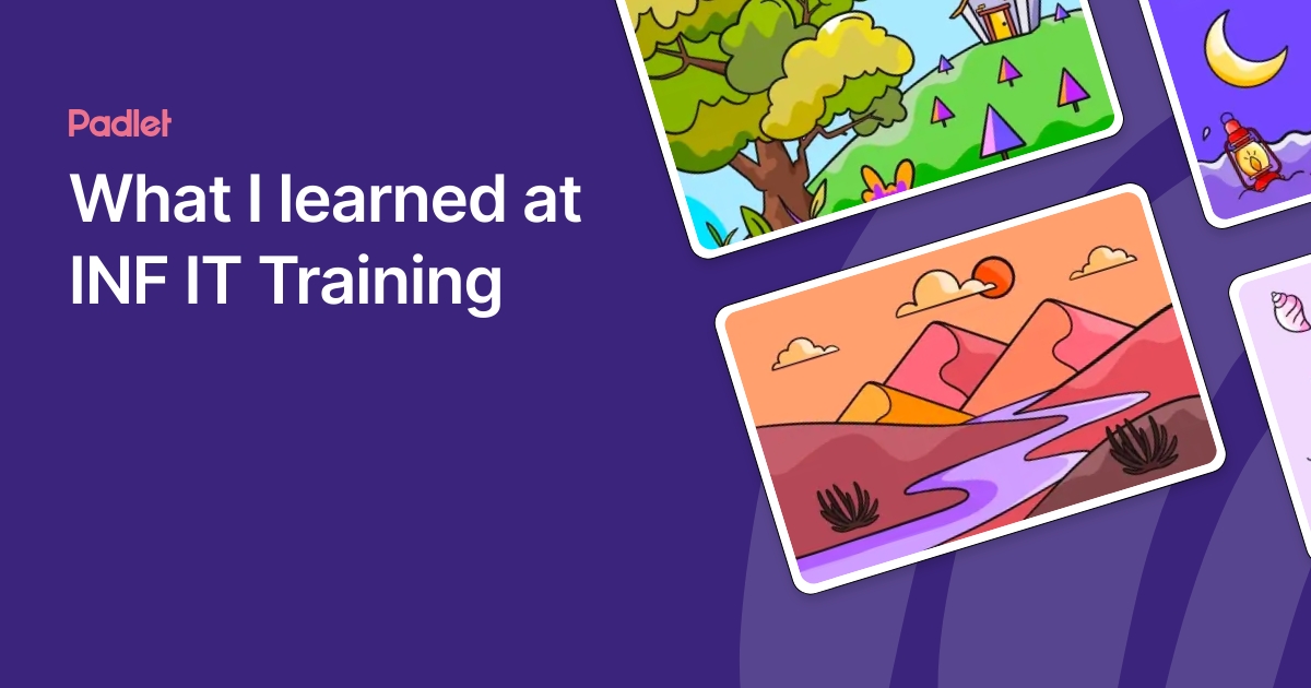 What I learned at INF IT Training