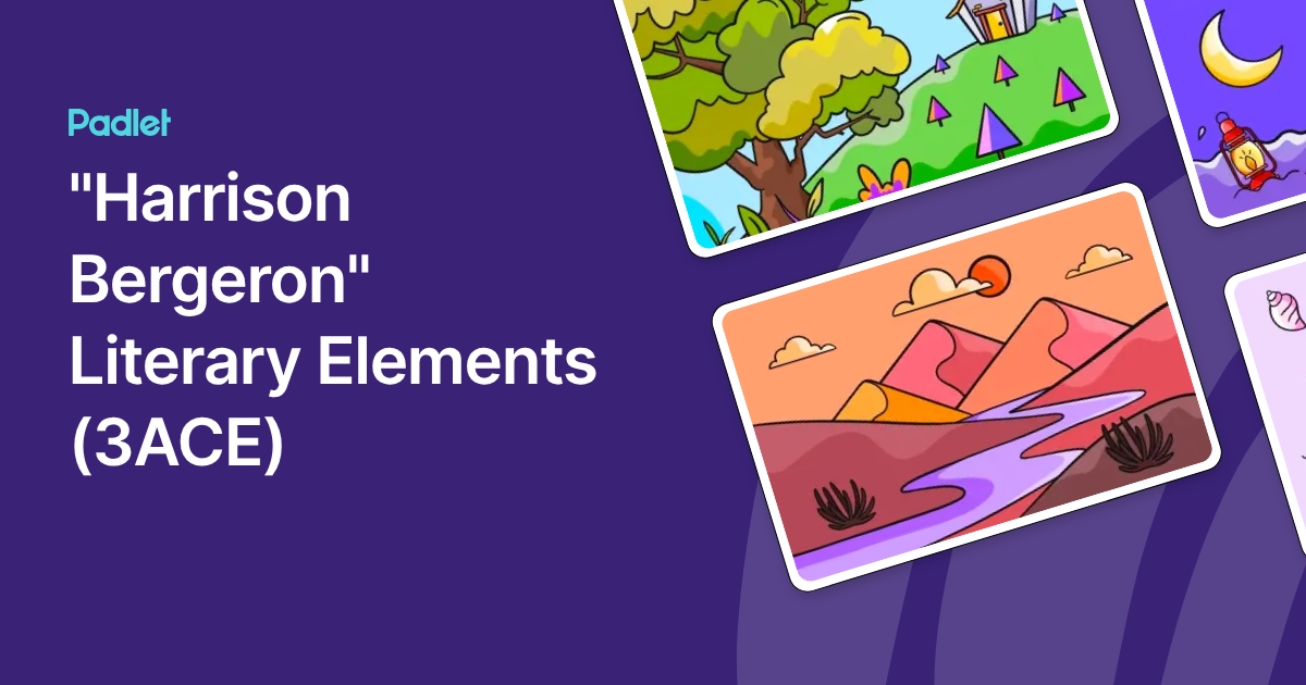 "Harrison Bergeron" Literary Elements (3ACE)