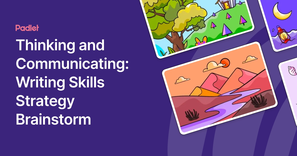 Thinking and Communicating: Writing Skills Strategy Brainstorm