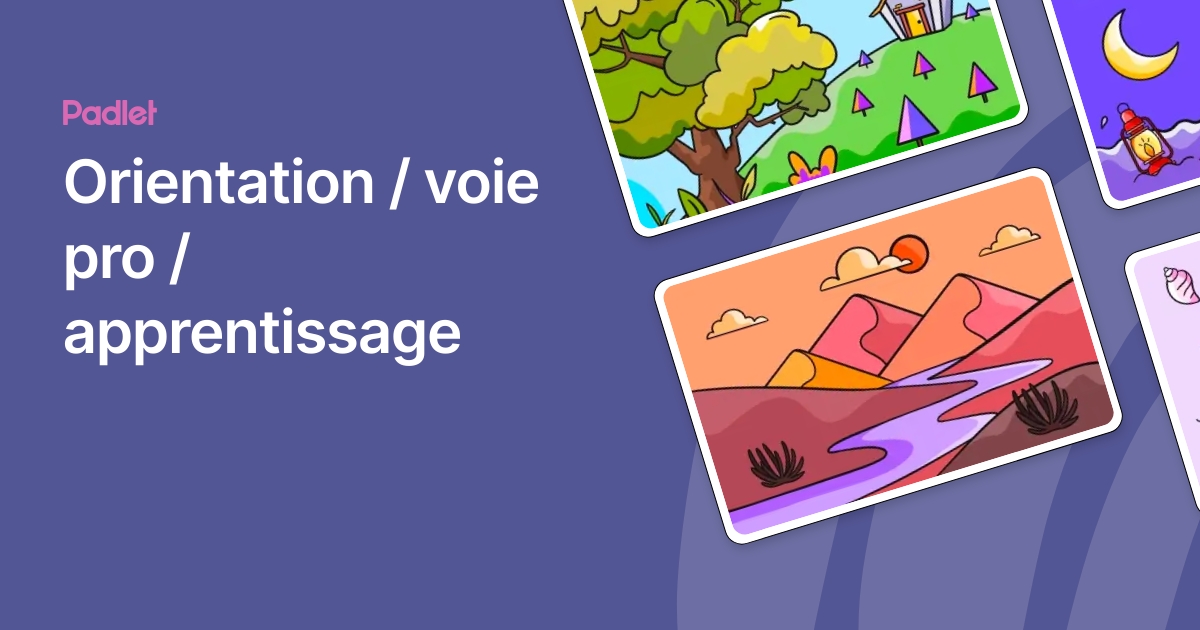 Orientation / voie pro / apprentissage