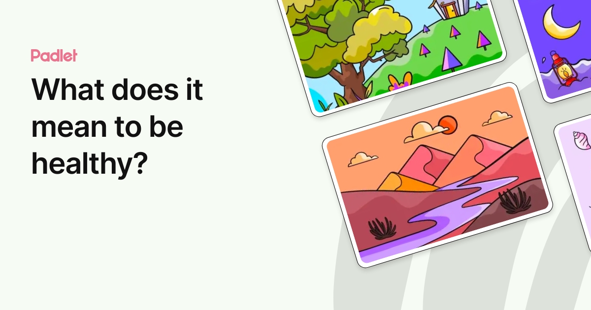 What does it mean to be healthy?