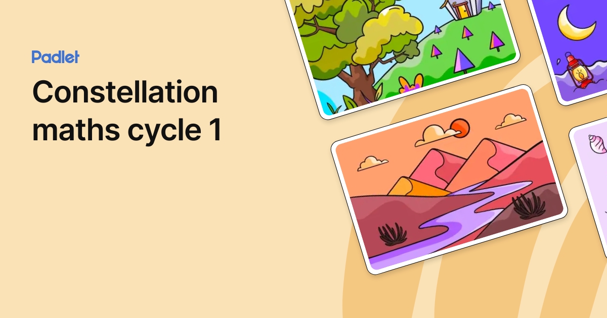 Constellation maths cycle 1