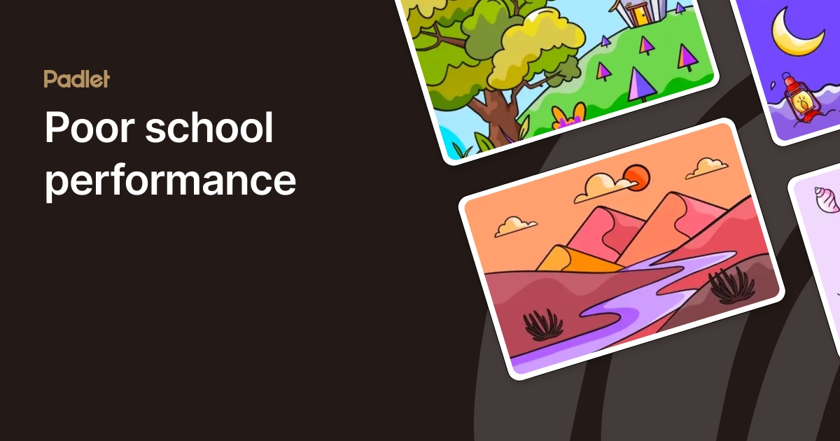 Poor school performance