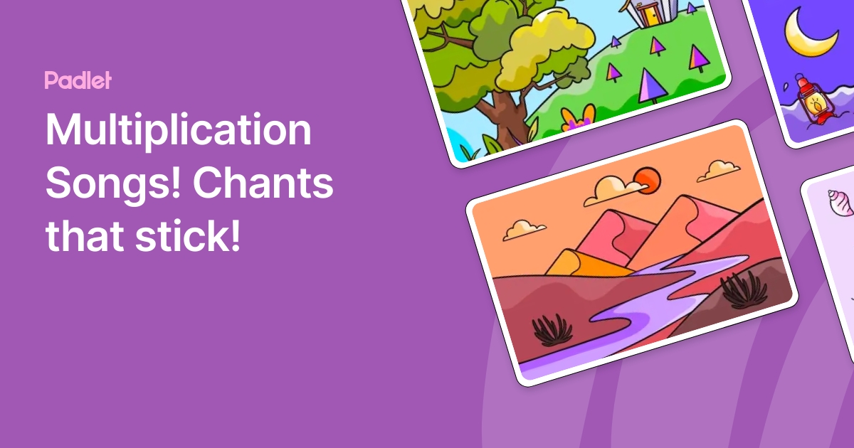 Multiplication Songs! Chants that stick!