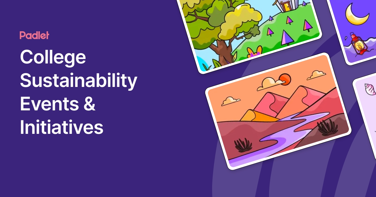 College Sustainability Events & Initiatives