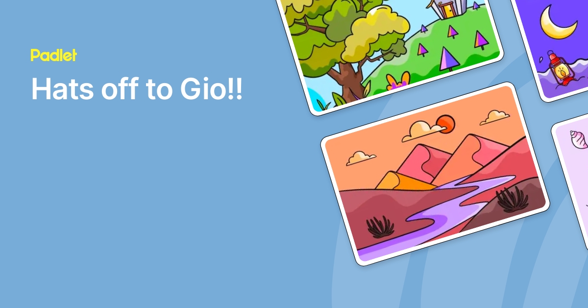 Hats off to Gio!!