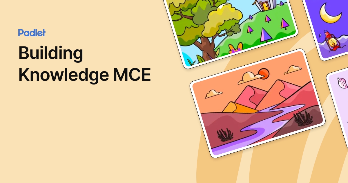 Building Knowledge MCE